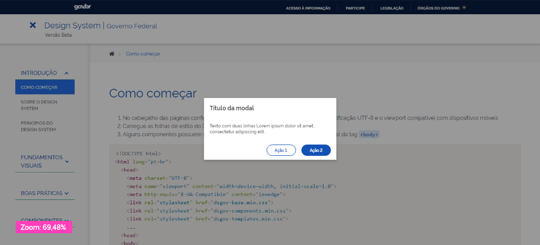Padrão Digital de Governo - Design System